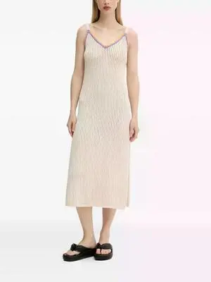 Rip Curl Cala Vadella Open-knit Midi Dress - Neutrals