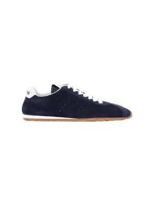 Miu Miu Miu Miu "Plume" Suede Sneakers Blue
