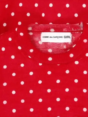 Comme Des Garçons Wool Polka-dot Sweater