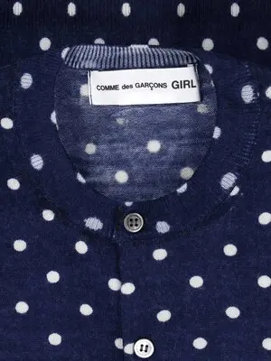 Comme Des Garçons Polka Dot Wool Cardigan