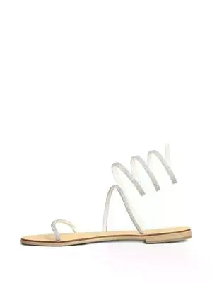 NICOLAS LAINAS Crystal Embellished Sandals