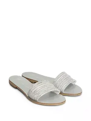 NICOLAS LAINAS Crystal Embellished Sandals