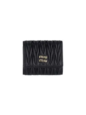 Miu Miu Wallet Logo - Black