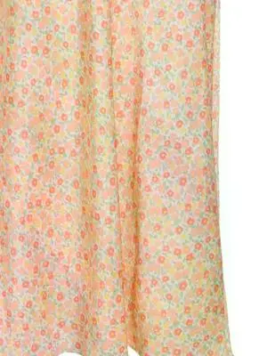 Rixo Rosamarie Floral-print Lace-trim Maxi Dress - Neutrals