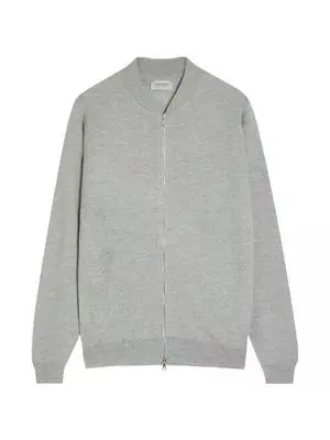 John Smedley Zip-up Cardigan - Grey