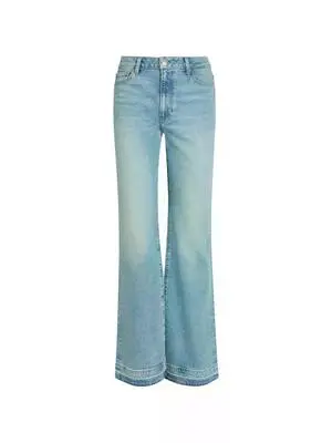 Paige Sofia Faded-effect Flared-leg Jeans