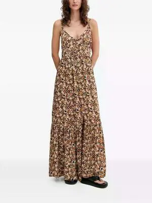 Rip Curl Sea Of Dreams Tiered Maxi Dress - Brown