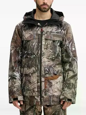 Rip Curl Pinna Graphic Print Hooded Jacket - Brown