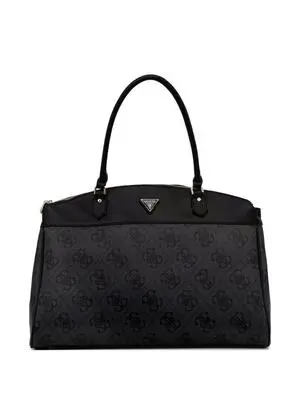 Guess Berta Monogram Tote Bag - Black
