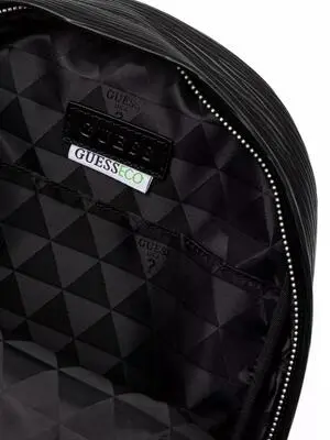 Guess Milano Logo-plaque Textured Backpack