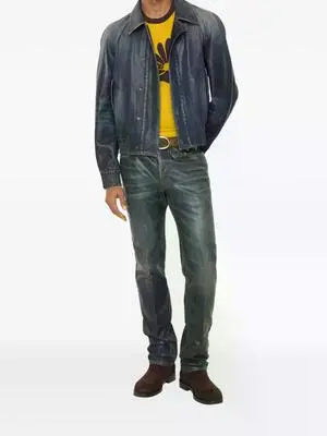 Burberry Slim Coated Jeans - Blue