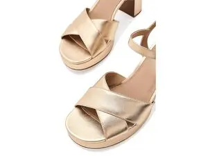 Vince Ericka Suede Platform Sandals - Bone