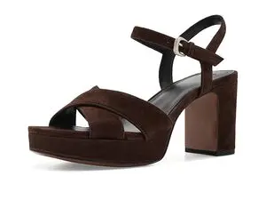 Vince Vince Ericka Suede Platform Sandals Brown
