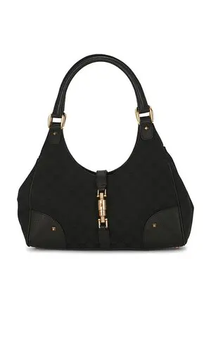 Undefined Gucci Nailhead Bardot Shoulder Bag - Black