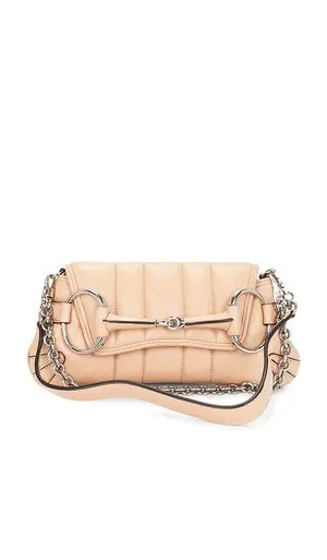Undefined Gucci Horsebit Clutch With Chain Strap - Beige