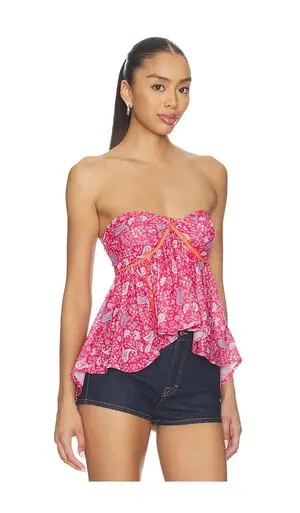 Free People Malia Printed Tube Top