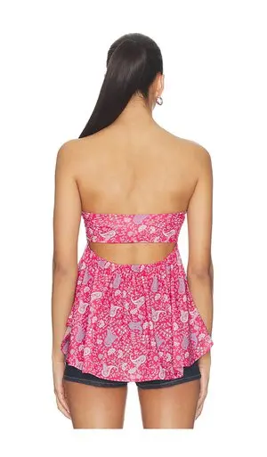 Free People Malia Printed Tube Top
