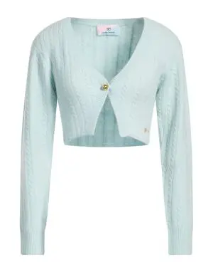 CHIARA FERRAGNI Cropped Cable Knit Cardigan - Blue