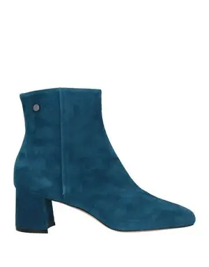 POLLINI Suede Ankle Boots With Block Heel