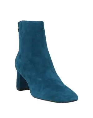 POLLINI Suede Ankle Boots With Block Heel