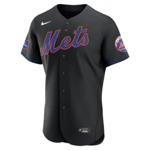 Nike New York Mets Mlb Authentic Jersey - Black