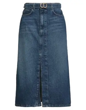 TWINSET Denim Cotton Skirt