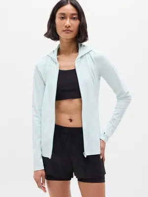 Athleta Sunstop Upf 40+ Zip-up Jacket - Sky