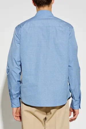 FERRAGAMO Shirt With Monogram - Blue