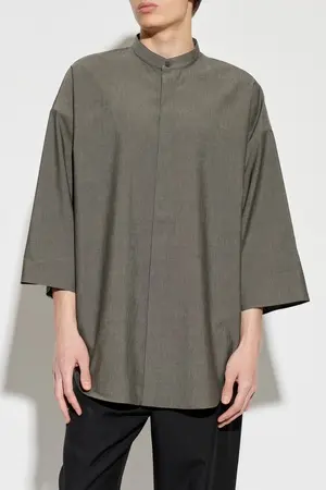 Fear Of God Shirt With A Stand-up Collar - Grey