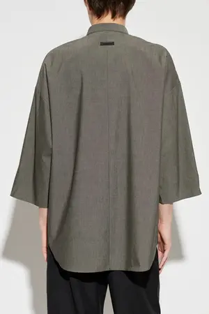 Fear Of God Shirt With A Stand-up Collar - Grey