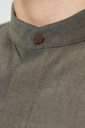 Fear Of God Shirt With A Stand-up Collar - Grey