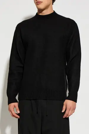 JIL SANDER Wool Crew Neck Sweater - Black