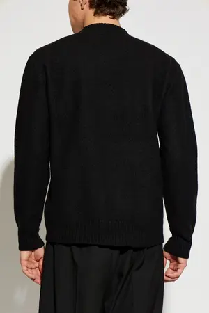 JIL SANDER Wool Crew Neck Sweater - Black