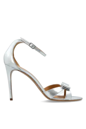 FERRAGAMO Roxy' Heeled Sandals - Silver