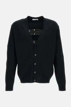 Givenchy Cotton-knit V-neck Cardigan - Nero