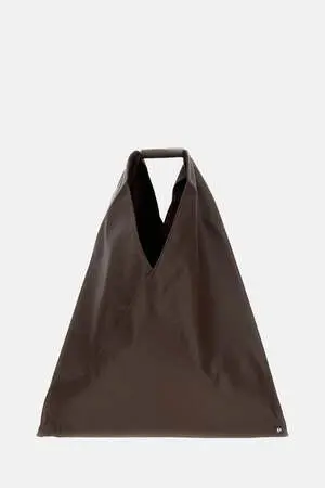 MAISON MARGIELA Faux Leather Shopper Bag - Brown