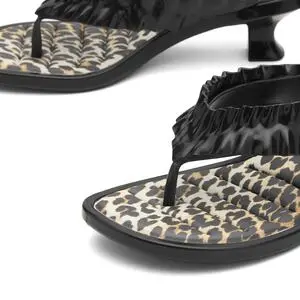 Melissa X Ganni Thong Kitten Heel Sandals