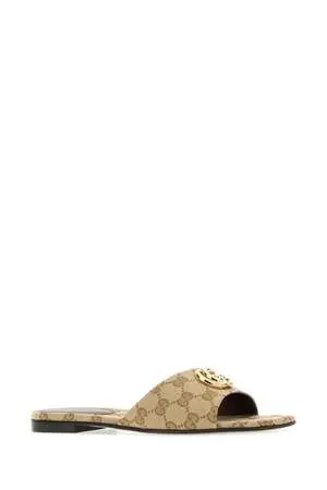 Gucci Gg Canvas Slippers