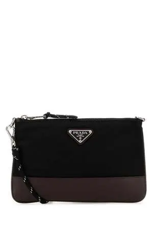 Prada Fabric Crossbody Bag - Black