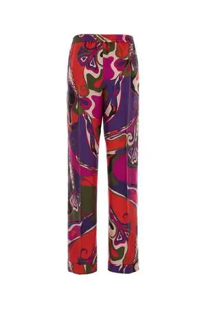 Emilio Pucci Printed Silk Pants - Multicolor