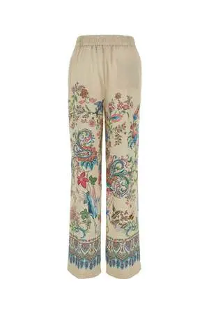 Etro Printed Satin Pants