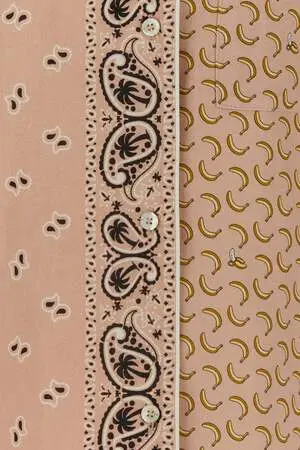 Palm Angels Banana And Paisley Print Shirt