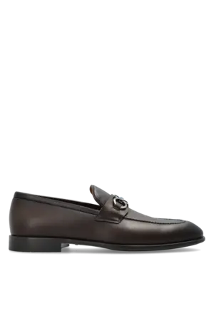 FERRAGAMO Foster Loafers With Horsebit Buckle - Brown