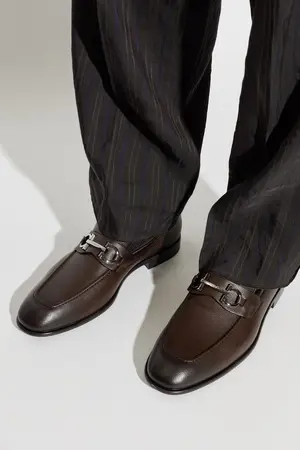 FERRAGAMO Foster Loafers With Horsebit Buckle - Brown