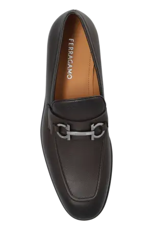 FERRAGAMO Foster Loafers With Horsebit Buckle - Brown