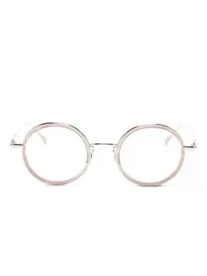 MEGANE AND ME Rachael Round Frame Eyeglasses - Silver