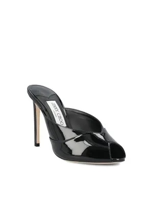 JIMMY CHOO Brigitte Slip-on Mules - Black