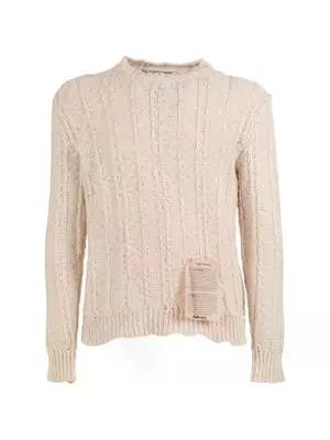 BALLANTYNE Raw Diamond Cable-knit Sweater - Neutrals