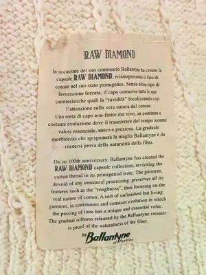 BALLANTYNE Raw Diamond Cable-knit Sweater