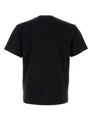 AMI Paris Black Cotton T-shirt